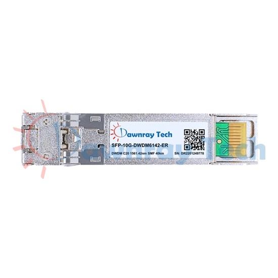 Intel E10GSFPER-DW61.42 Compatible 10Gbps SFP+ 10GBASE-DWDM 100GHz C20 ...